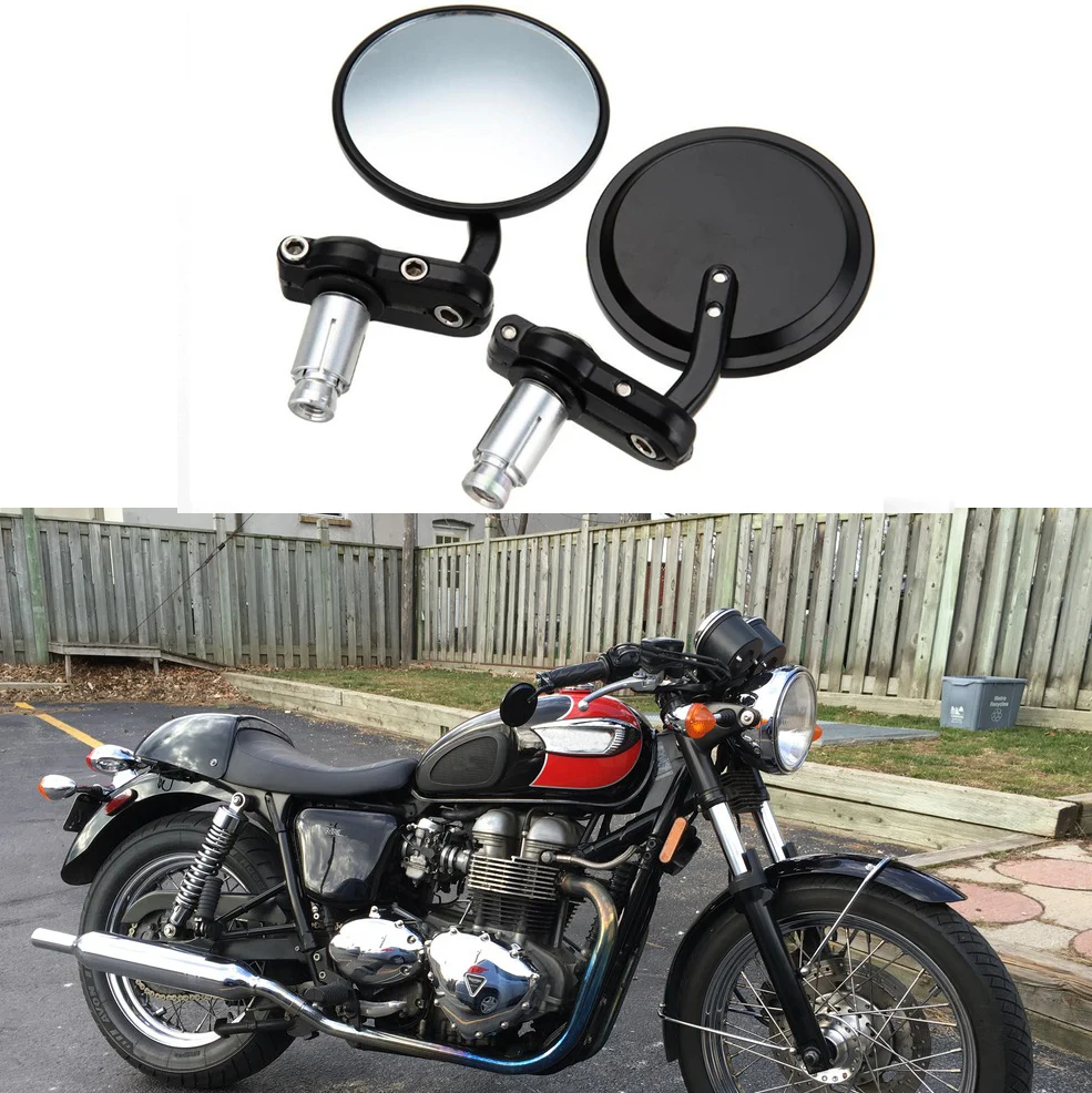 2pcs-Pair-7-8-Universal-Motorcycle-Rear-View-Mirrors-Round-Handle-Bar ...
