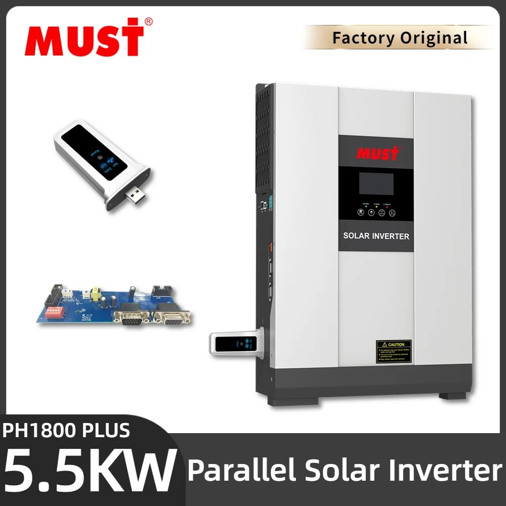 Must Official Parallel 5kw 5.5kw 48v Ph1800 Plus On Off Grid Hybrid ...