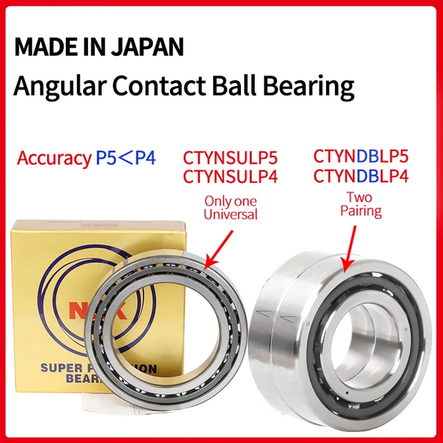 NSK P0 P6 P5 Four Point Angular Contact Ball Bearing 7208, 43% OFF