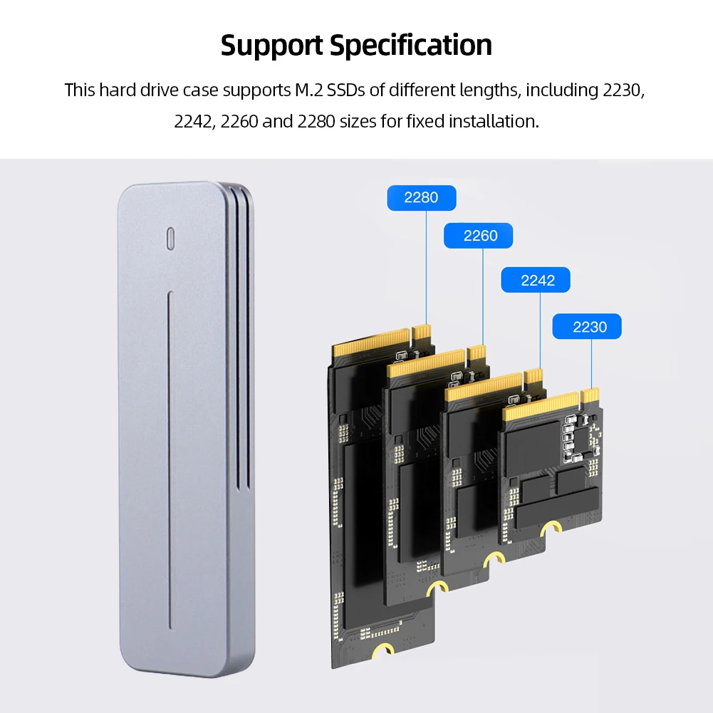RTL9210 NVME-RTL9210 NVMERTL9210 NVME-Boîtier de disque SSD en métal ...