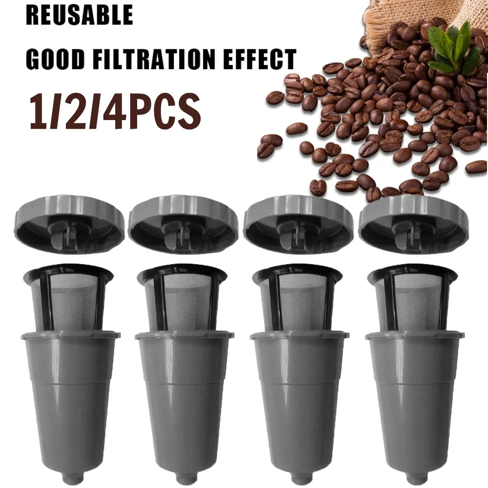 1-2-4pcs-Reusable-K-Cup-Filter-Brew-Coffee-Tea-Refillable-Coffee ...