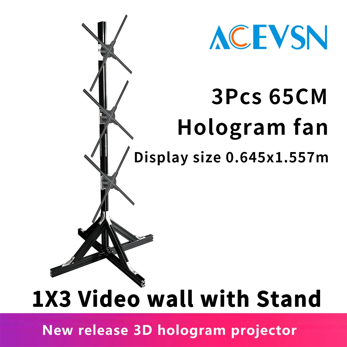 65CM-3D-Hologram-Projector-1X3-Video-Wall-For-Human-Size-3D-Hologram ...