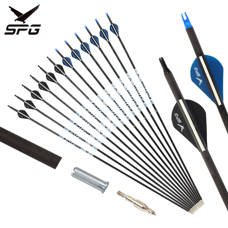 25pcs-Archery-Carbon-Arrows-Pure-Wholesale-6-2mm-Hunting-Compound ...