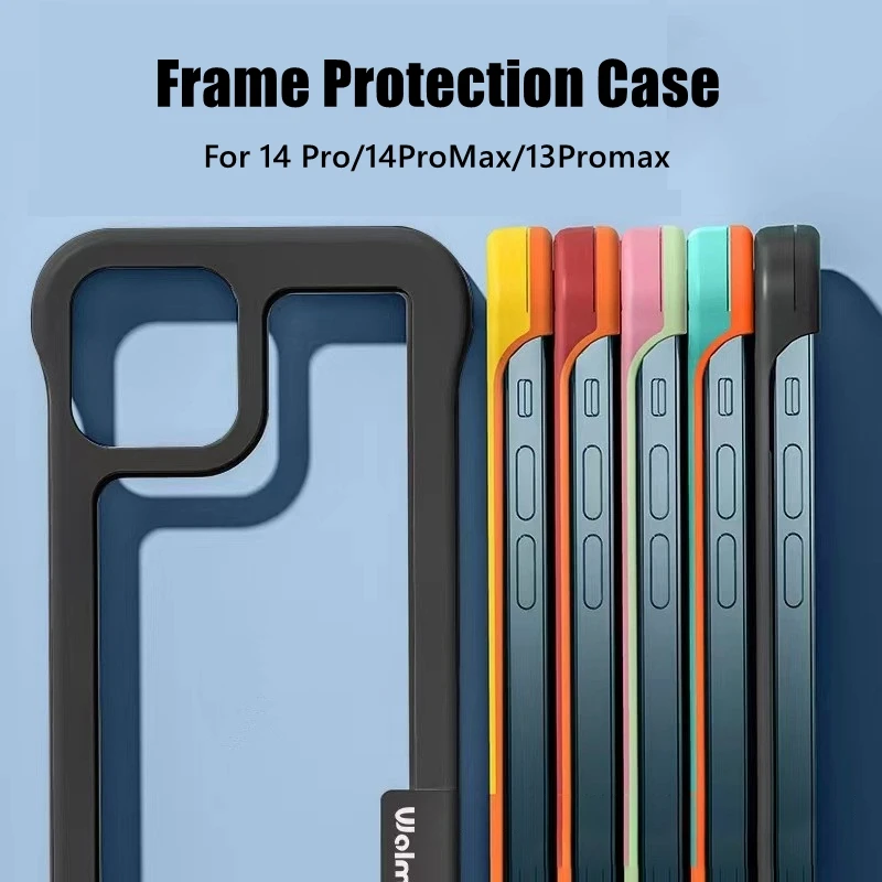 Soft-Silicone-Edge-Protector-for-iPhone-14-13-Pro-Max-Frame-Bare-Phone ...