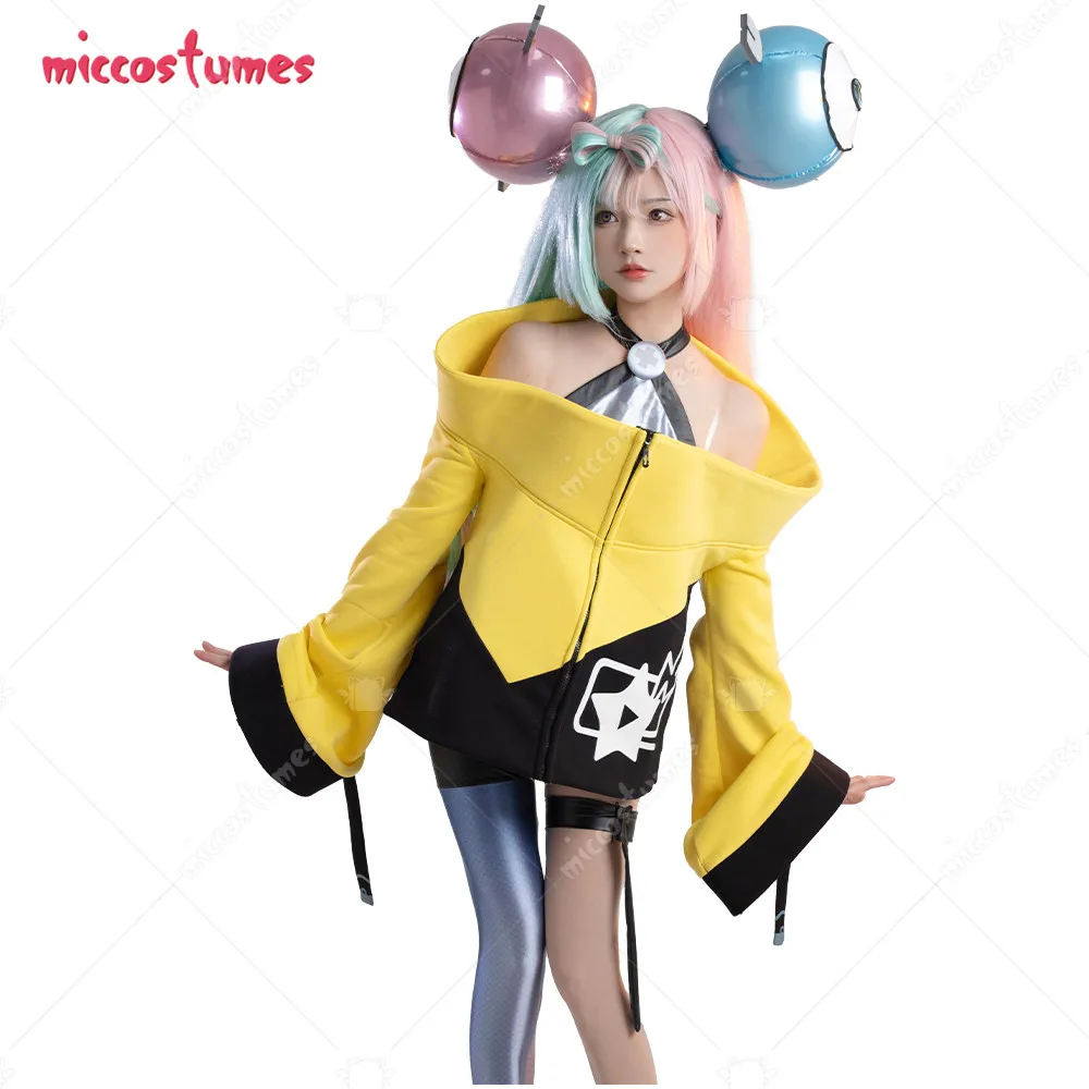 Women-Scarlet-and-Violet-Iono-Cosplay-Costume-Halter-Crop-Top-and ...