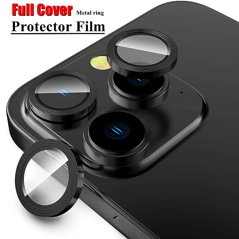Camera-Lens-Protection-Glass-for-iPhone-14-13-12-11-Pro-Max-Lens-Metal ...
