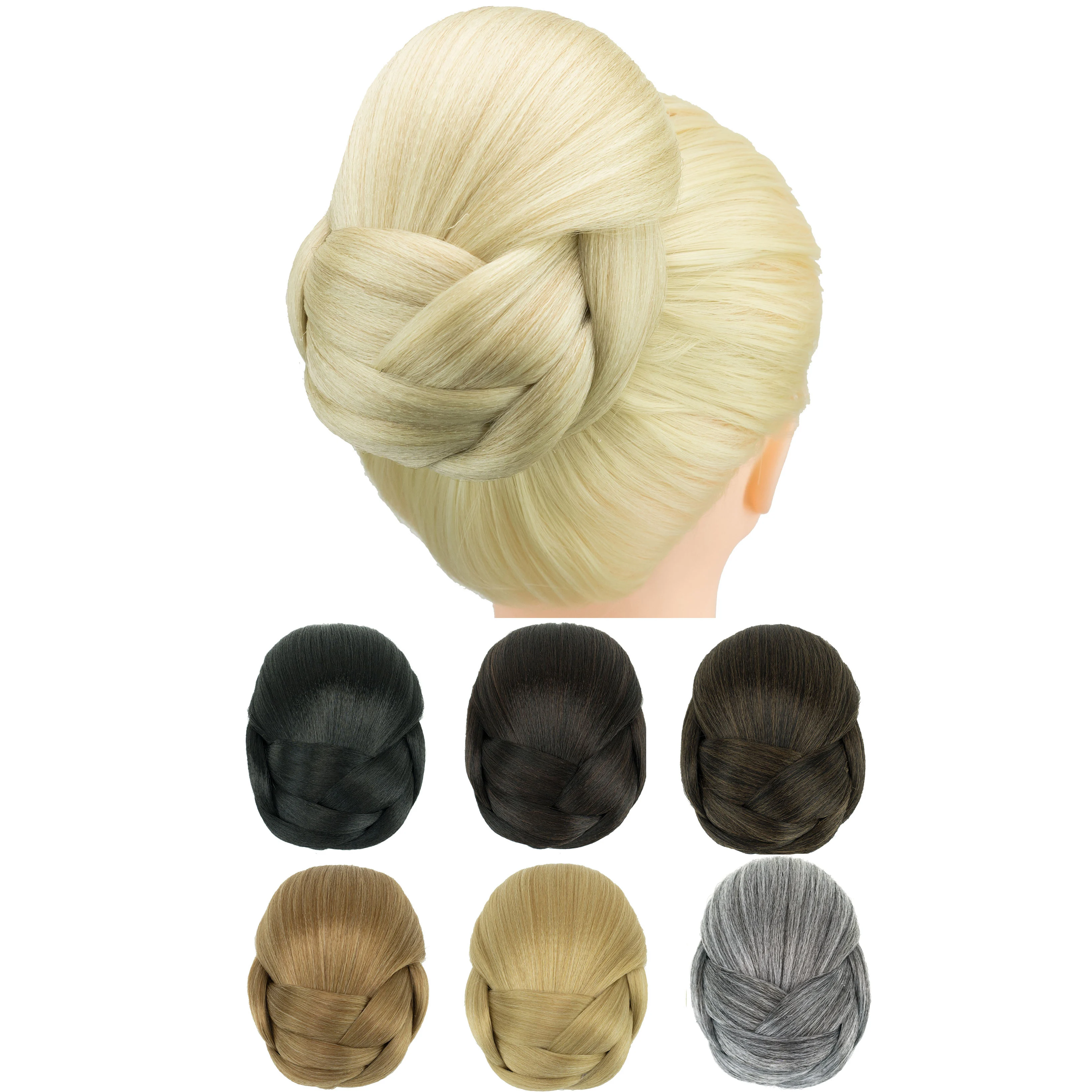 Soowee Synthetic Braided Chignon Dancer Hair Cover Donut Hair Pieces ...