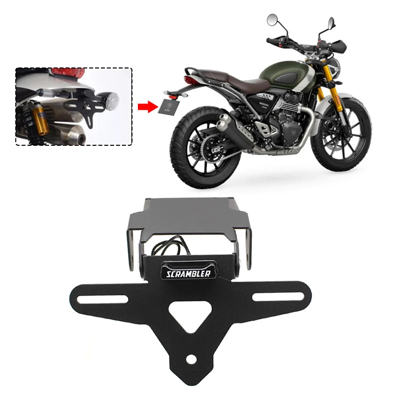 Motorcycle License Plate Holder Scrambler 400X License Plate Holder ...
