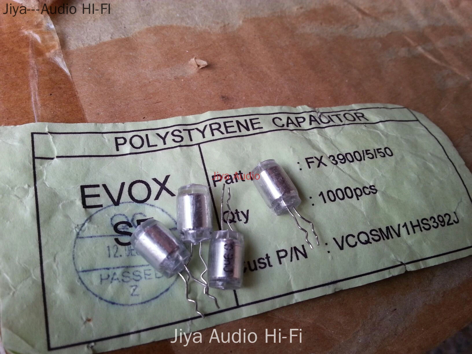 20pcs/50pcs Evox 50v 392 3900pf 3900p 5% Copper Leg Audio Capacitor Polystyrene Film Capacitor ...