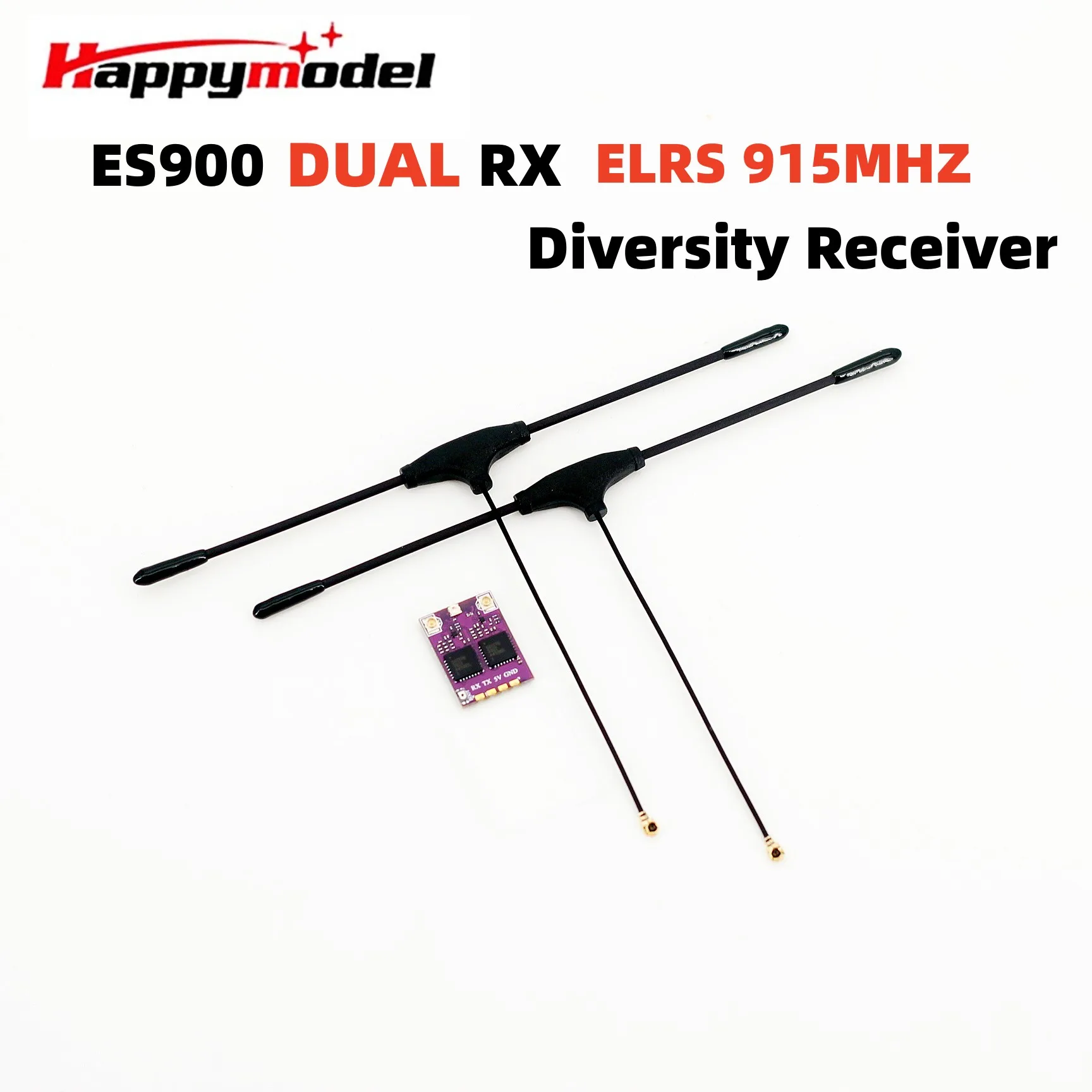 HappyModel-ES900-DUAL-RX-ELRS-Diversity-Receiver-915MHz-Built-in-TCXO ...