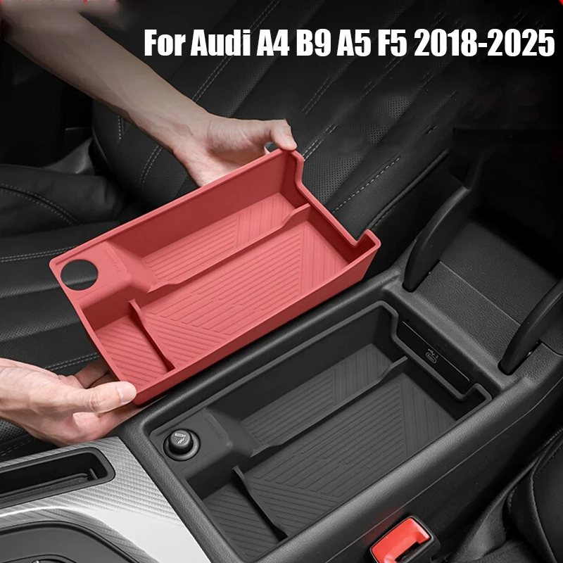For Audi A4 B9 A5 F5 2018 2019 2020 2021 2022 2025 Armrest box storage ...