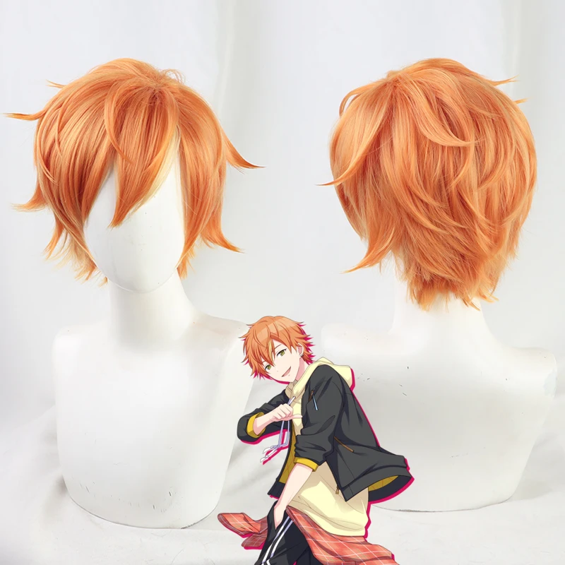Shinonome Akito Orange Cosplay Wig Project SEKAI COLORFUL STAGE! Heat ...