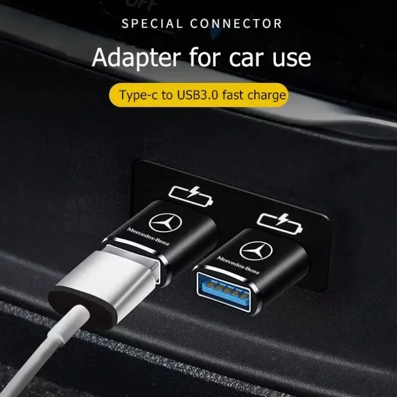 Car-Type-C-To-USB-3-0-Interface-Mini-Converter-Charging-Adapter-for ...