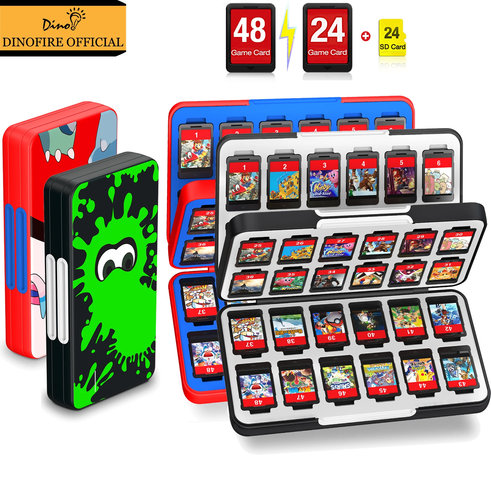 Switch Game Card Storage Case For Nintendo Switch OLED/NS/Lite 48/24 In ...