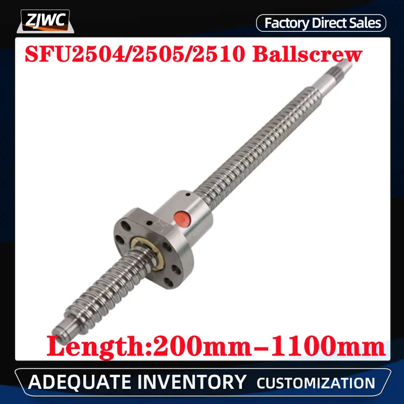 SFU2505 SFU2504 SFU2510 Ballscrew Customizable Any Size Processing Mode ...