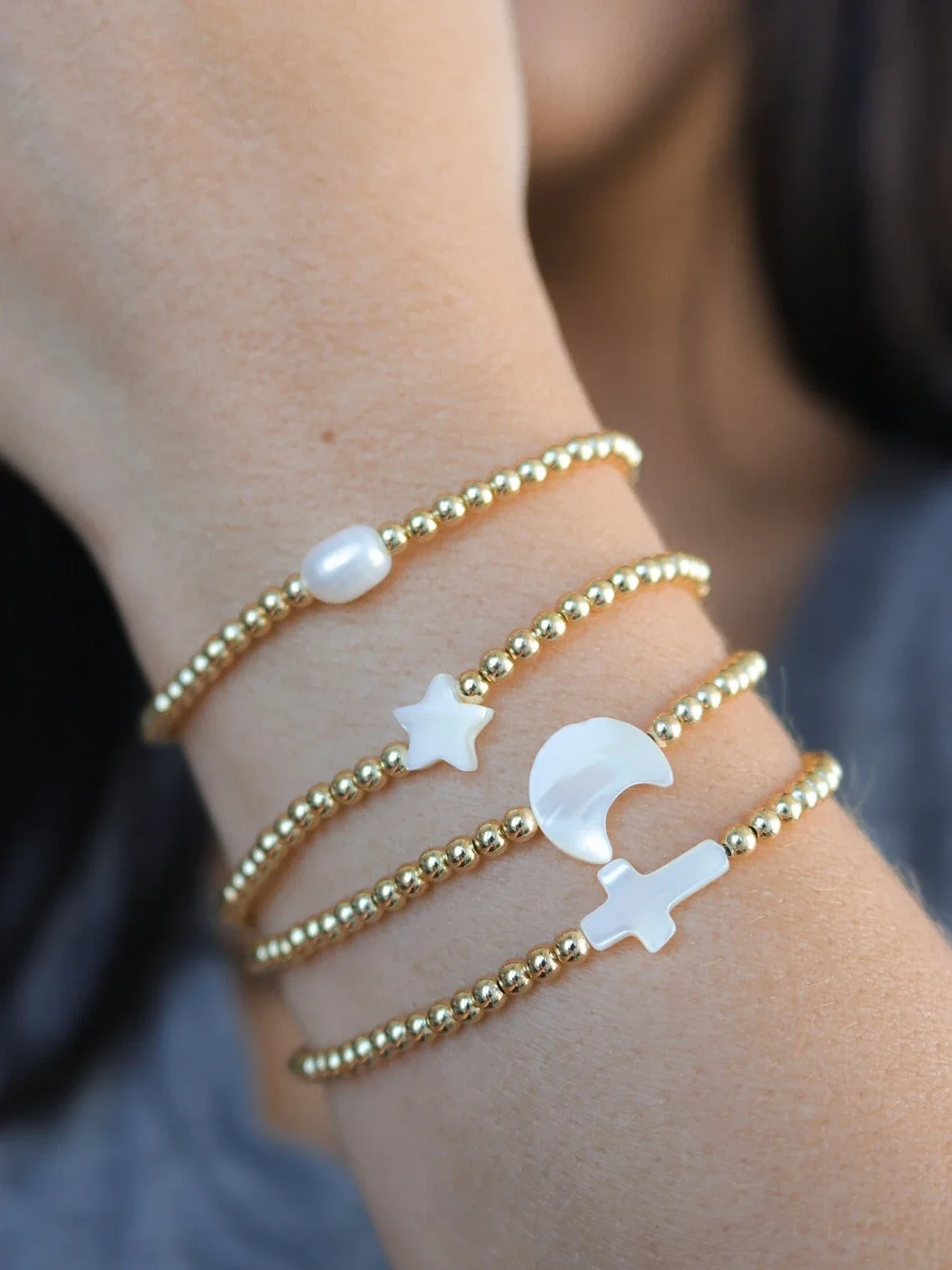 CCGOOD-Shell-Cross-Bracelet-for-Women-Freshwater-Pearl-Jewelry-18-K ...