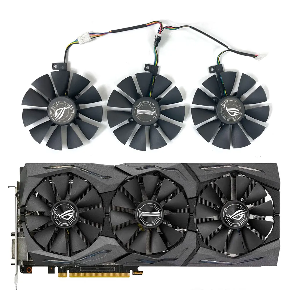 87mm-T129215SU-PLD09210S12M-Cooler-Fan-For-ASUS-STRIX-GTX980TI-1060 ...