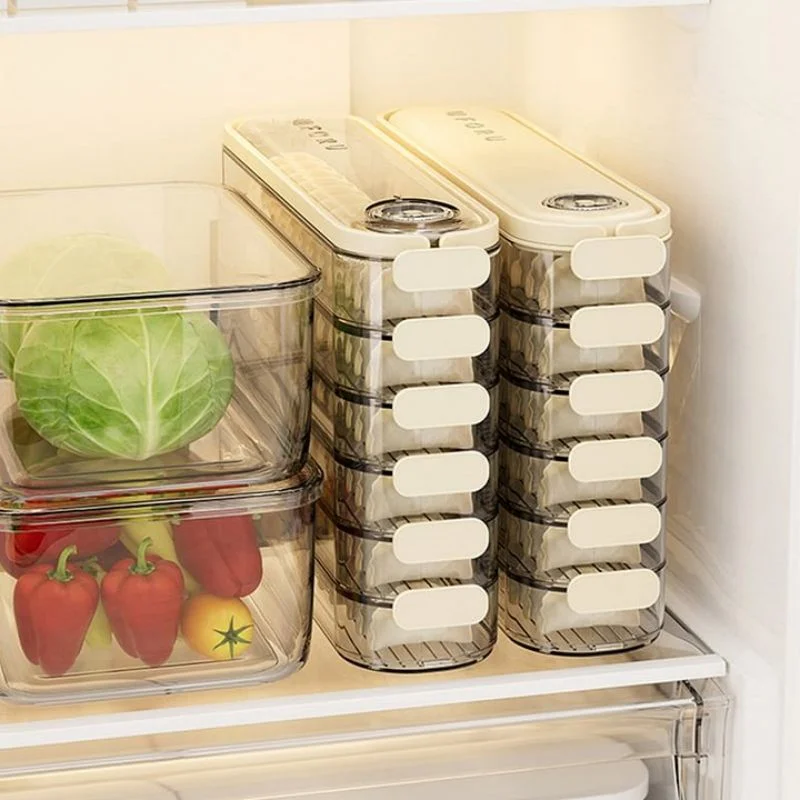 Dumpling-Storage-Containers-With-Lids-Fridge-Freezer-Timer-Multi-Layer ...