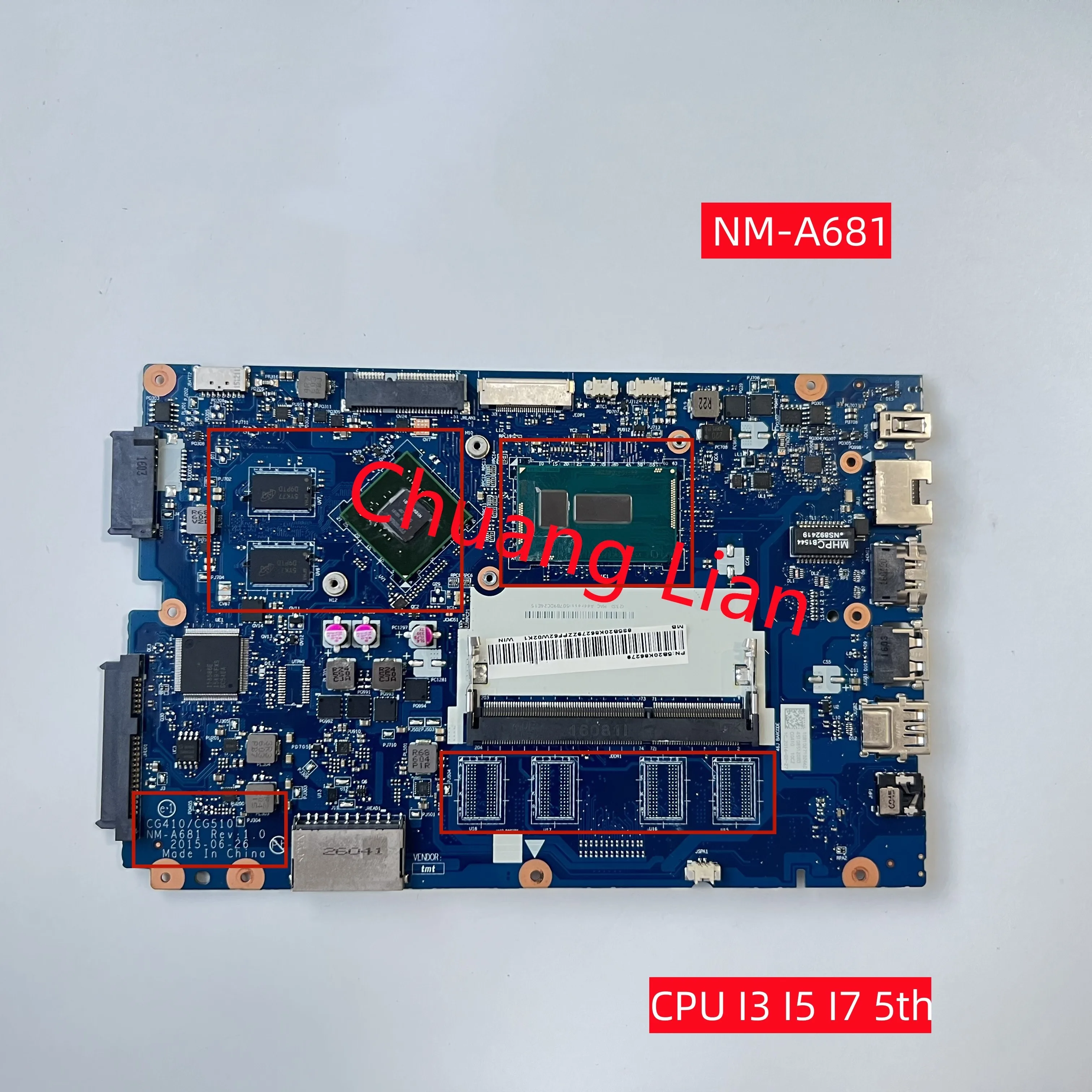 NM-A681-For-Lenovo-Ideapad-100-14IBD-Laptop-Motherboard-Motherboard ...
