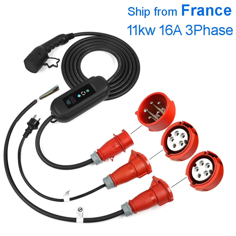 Type 2 EV Charger 11KW 16A 3 Phase Fast Charging for Electric Car ...
