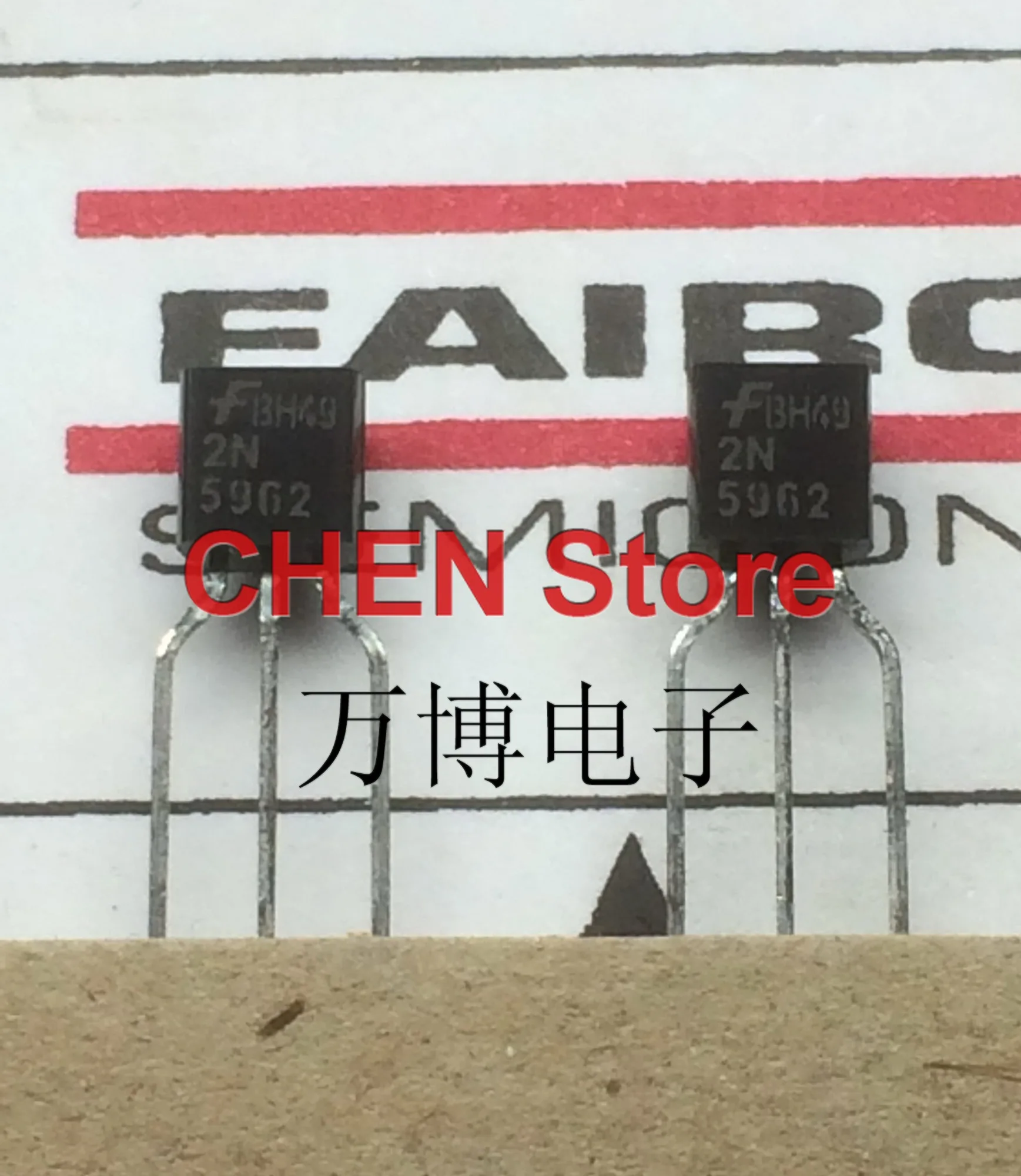 10PCS NEW FAIRCHILD 2N5962 TO 92 Transistor 5962 Triode NAIM Laser Word ...