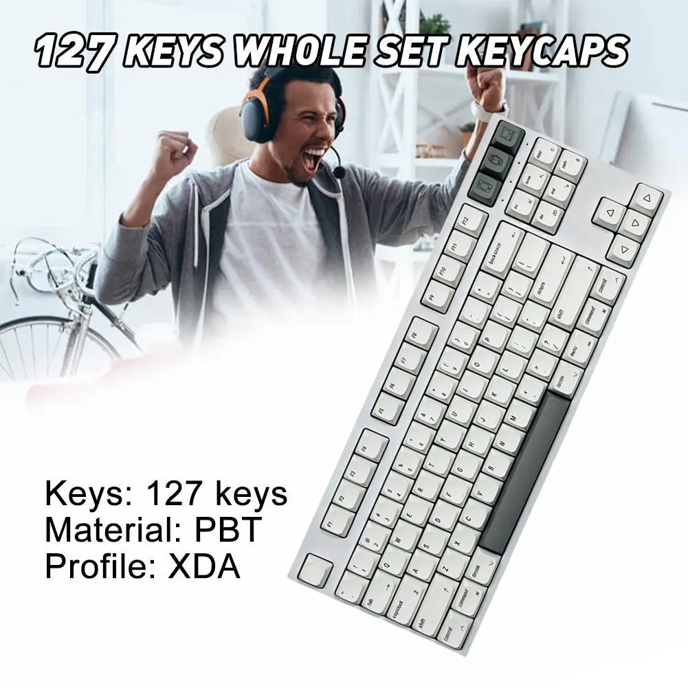 XDA-PBT-Keycaps-English-Japanese-Russian-Korean-127-Keys-Set-For-Apple ...