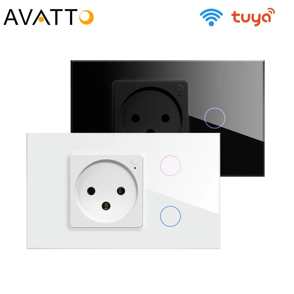 Avatto Israel Wifi Light Switch & Socket,tuya Wall Plug,smart Life App ...