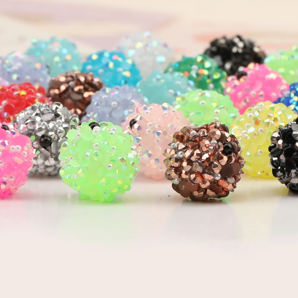 Cordial Design 100Pcs 18*18MM Acrylic Bead/Hand Made/Rhinestone Effect ...