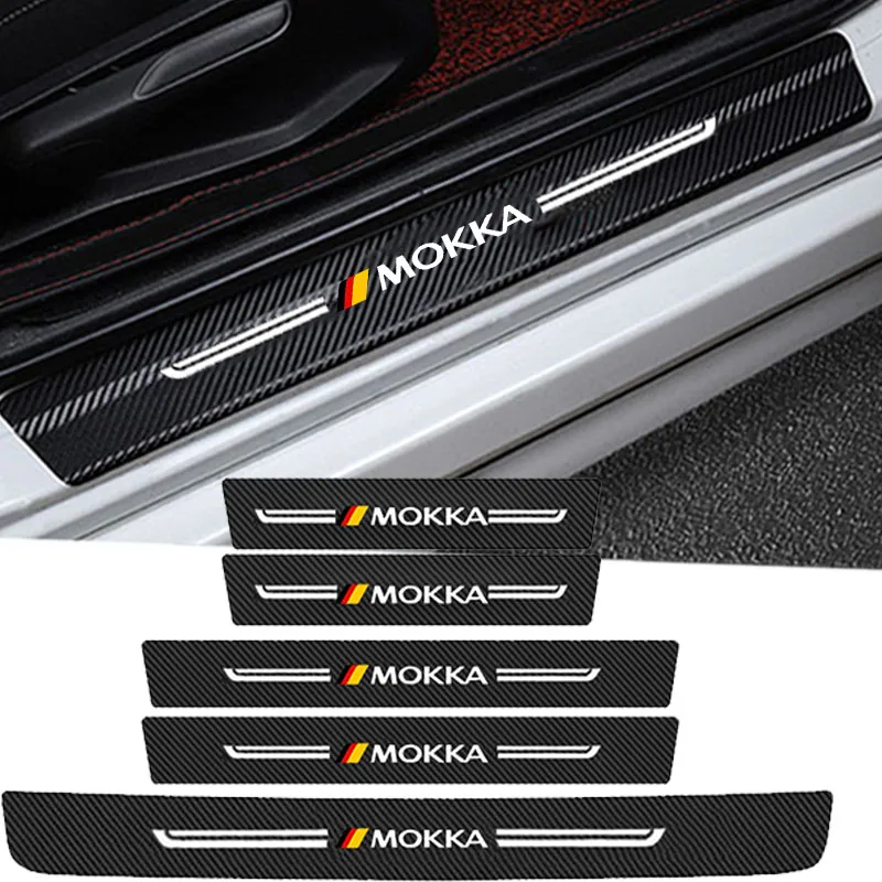 Carbon-Fiber-Car-Rear-Trunk-Sill-Protector-Stickers-for-Opel-Mokka-Logo ...