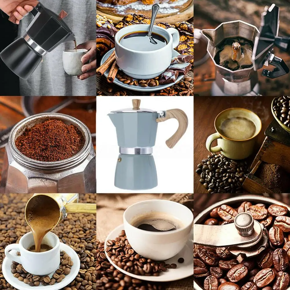 CAFETIERE,150ml Black--Pots À Café En Aluminium De 150ml-300ml ...