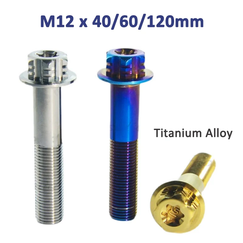 1pcs-Titanium-Bolt-M12-X-40-60-120mm-Picth-1-25-Motorcycle-Repair ...