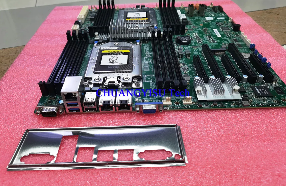 AMD Socket 7 Motherboard Supermicro H11DSI Dual Motherboard + 2 7451 ...