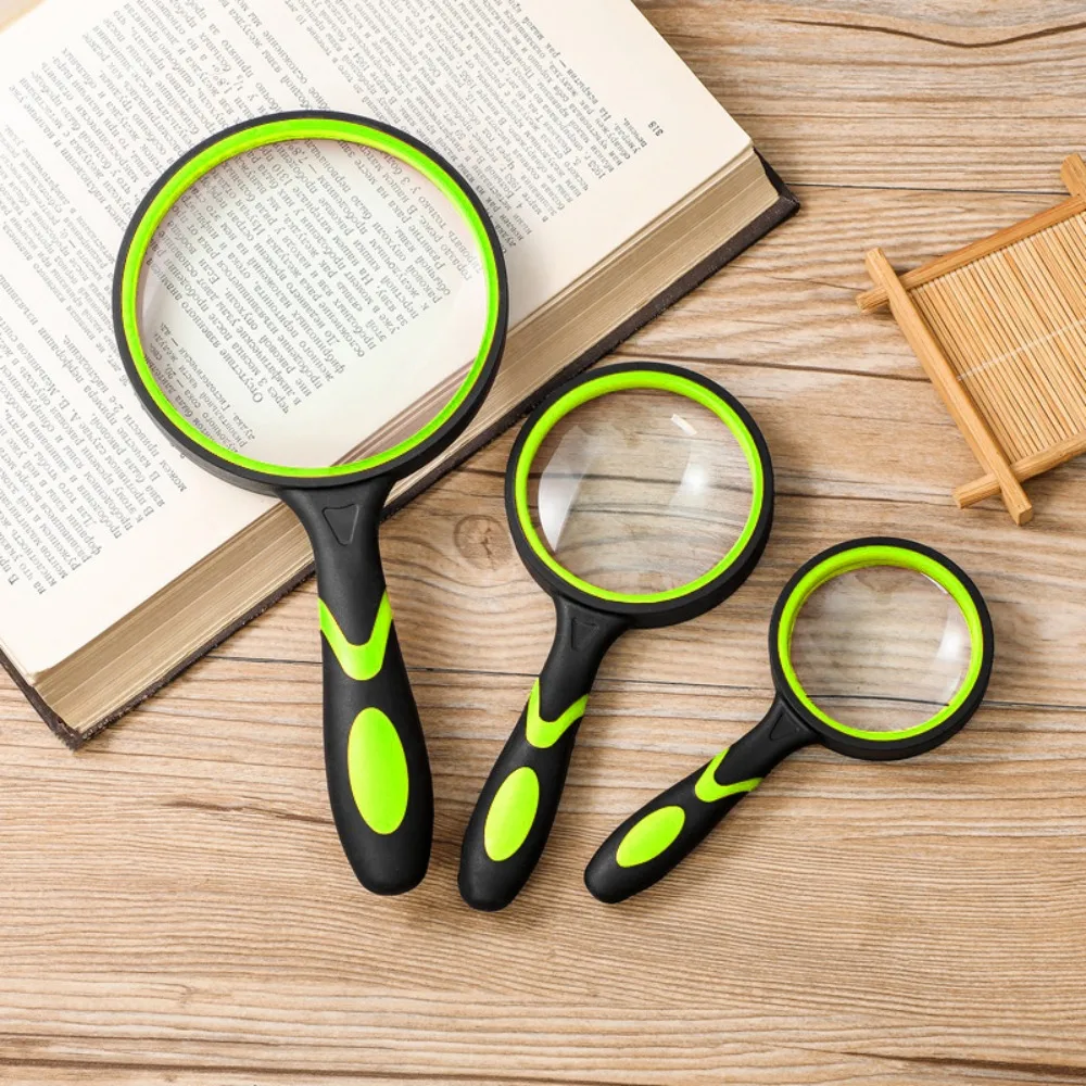 For-Antique-Viewing-Rubber-Handle-Portable-10X-Magnifying-Glass-Eye ...