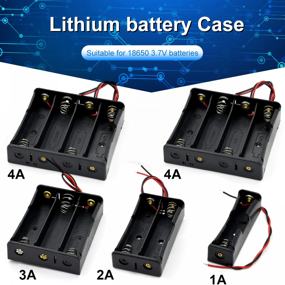 New-Plastic-18650-Battery-Storage-Box-Case-1-2-3-4-Slot-Way-DIY ...