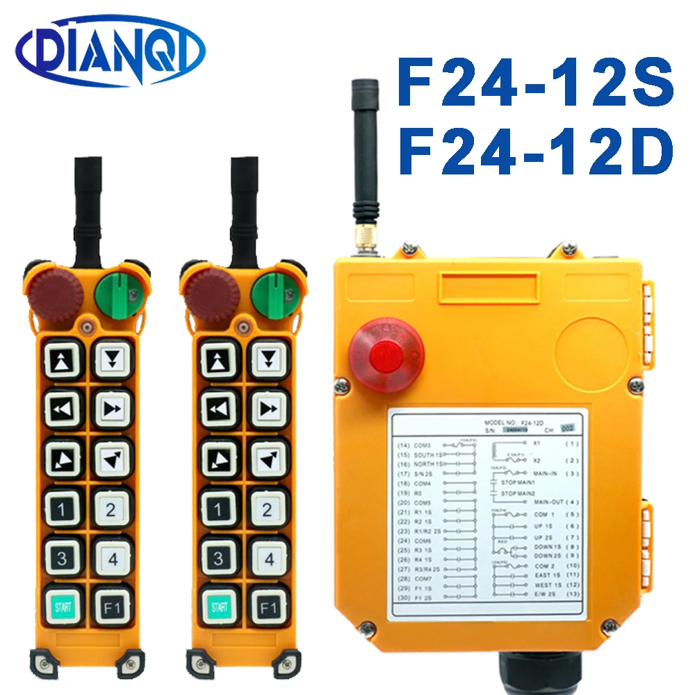 Single/dual Speed F24-12s F24-12d Driving Crane Industrial Wireless ...