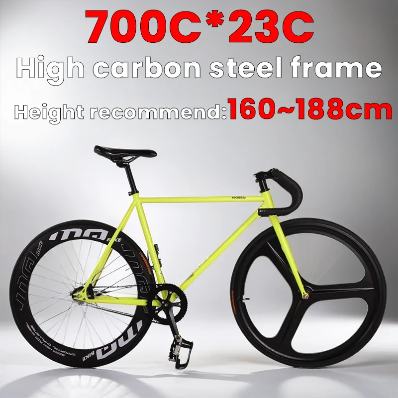 700C-23C-High-carbon-steel-frame-Road-bike-Fixed-Gear-off-road-bike ...