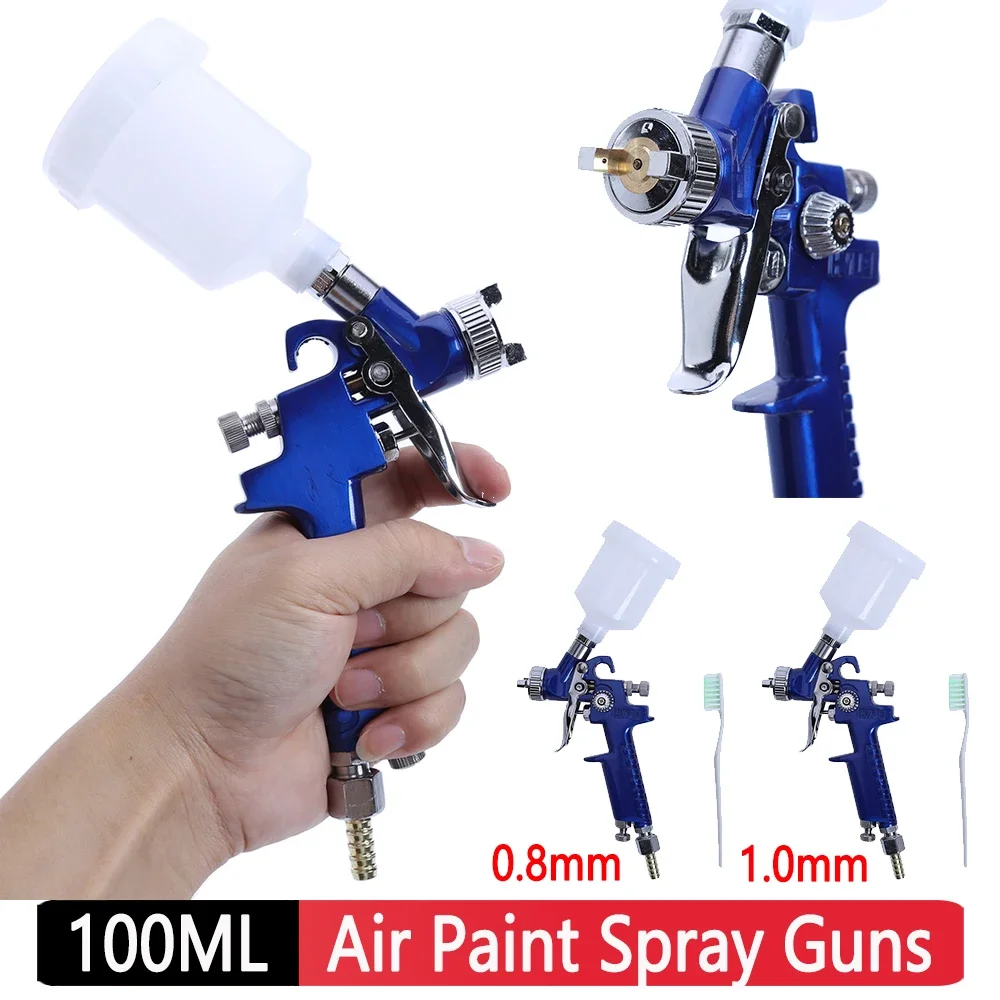 Professional-0-8MM-1-0MM-Nozzle-H-2000-Mini-Air-Paint-Spray-Guns ...