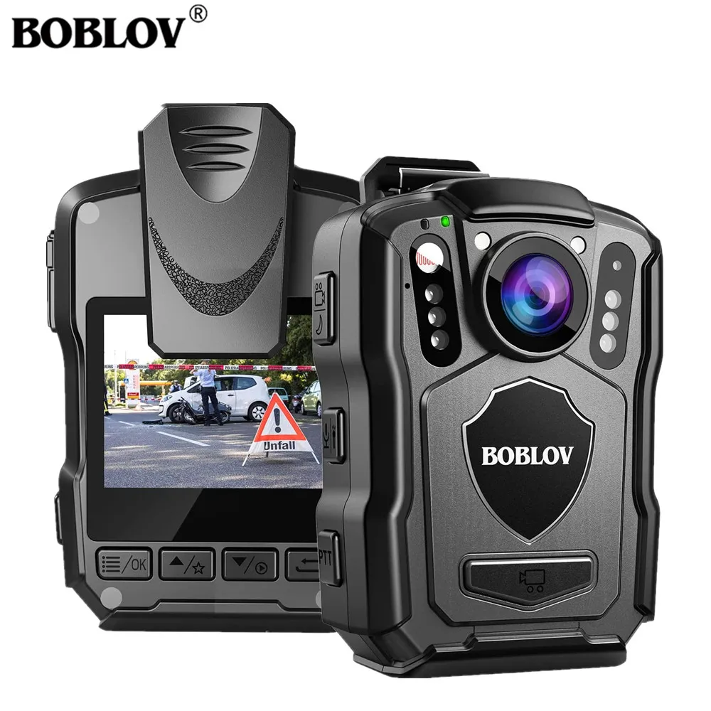 BOBLOV-M5-1440P-Body-Camera-64GB-Police-Recorder-4200MAH-Battery ...