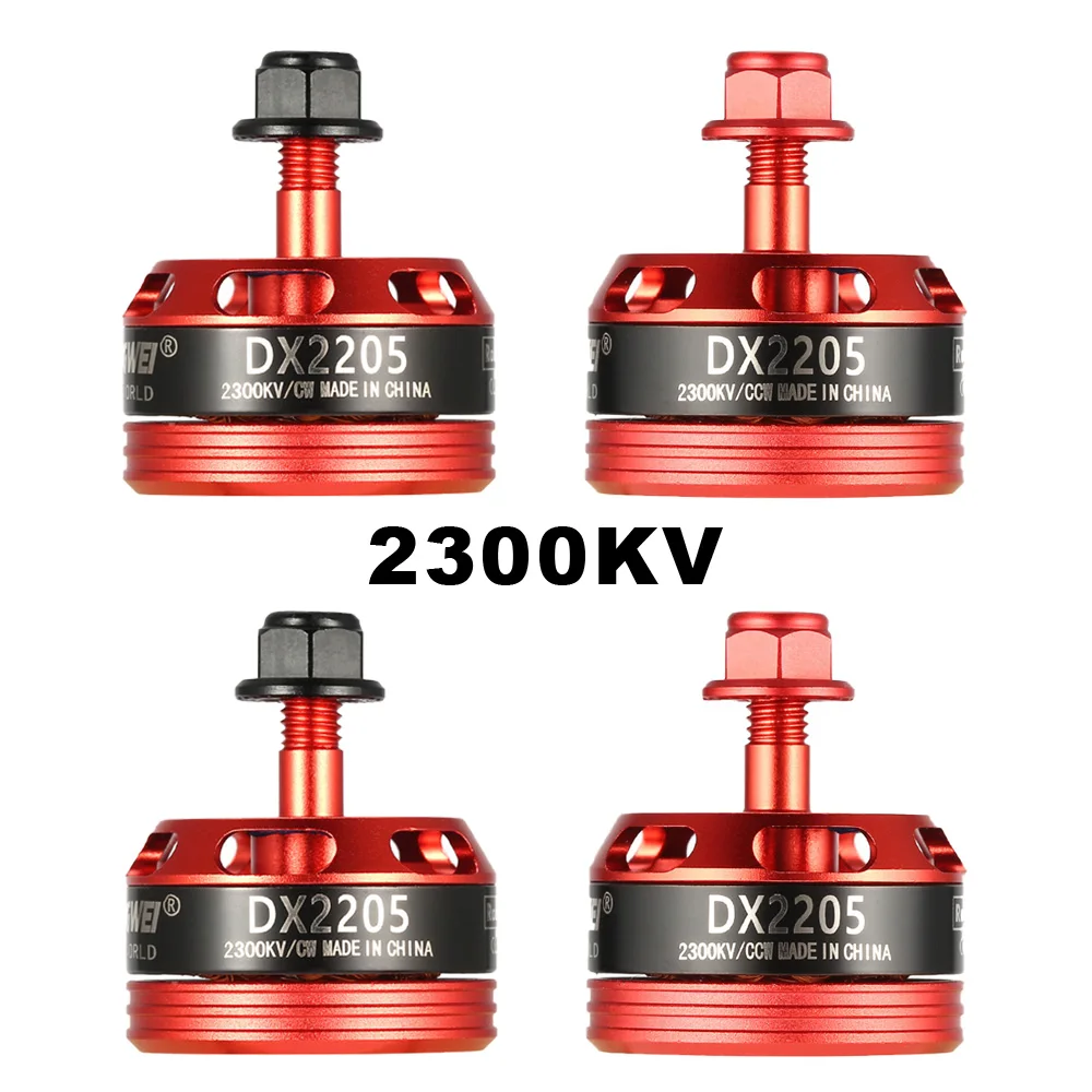 4Pcs-D2205-2205-2300KV-2-3S-CW-CCW-Brushless-Motor-for-QAV250-Wizard ...