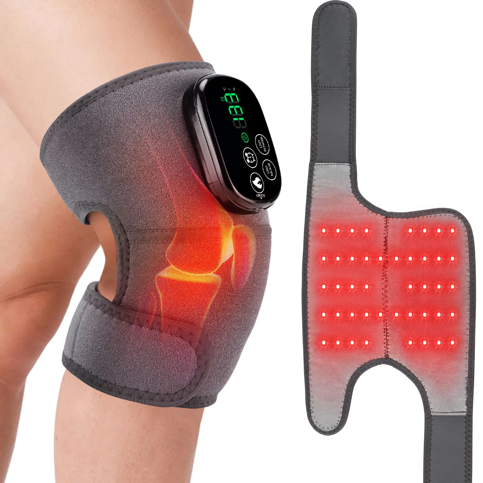 Multifunctional-LED-Knee-Massager-650nm-and-850nm-Red-Light-Heating ...