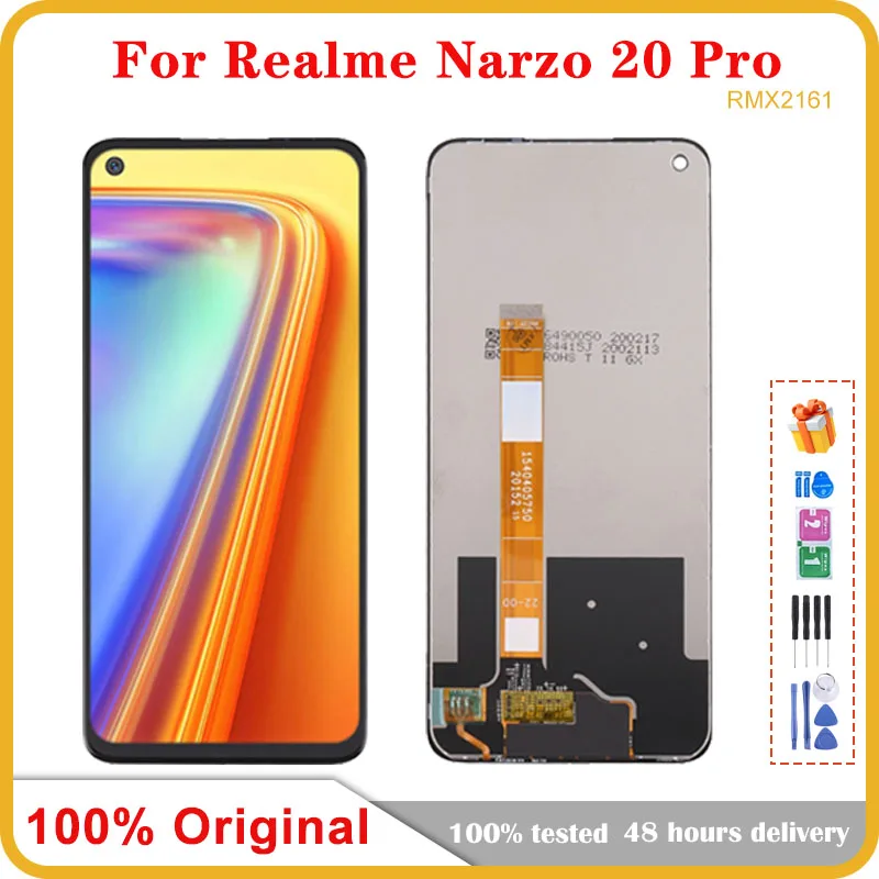 Original Black 6.5 ” For Oppo Realme Narzo 20 Pro RMX2161 RMX2163 Full ...