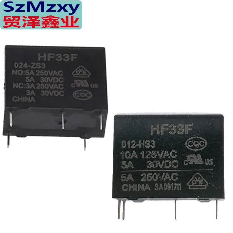 10PCS New Relay HF33F JZC 33F DIP4 5V 12V 24V HF33F 005 HS3 HF33F 012 HS3 HF33F 024 HS3|Relays ...