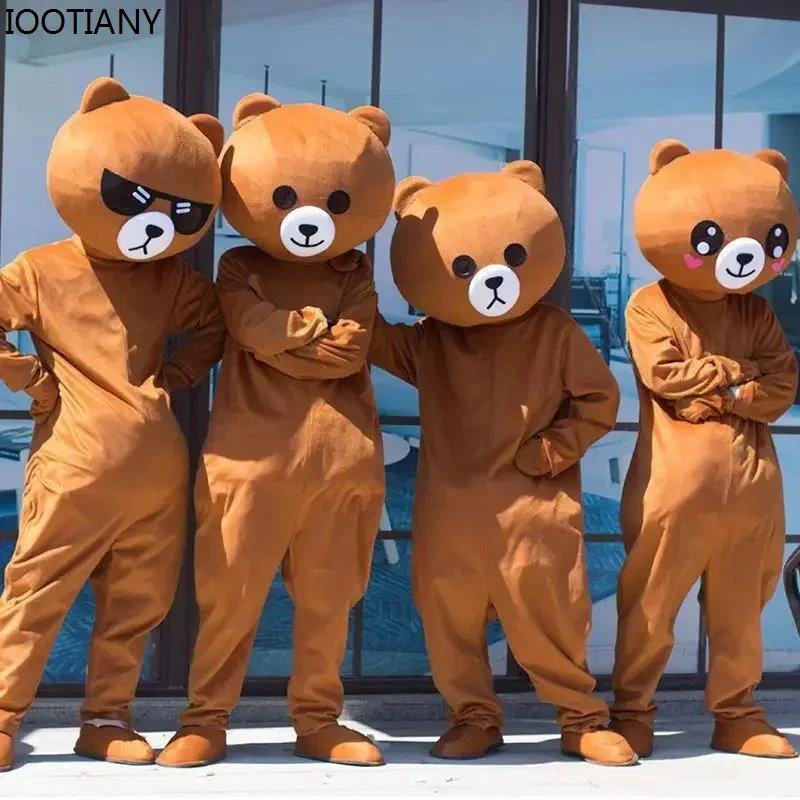 CosplayNew Halloween Cartoon Character Doll Costume Brown Bear Mascot ...