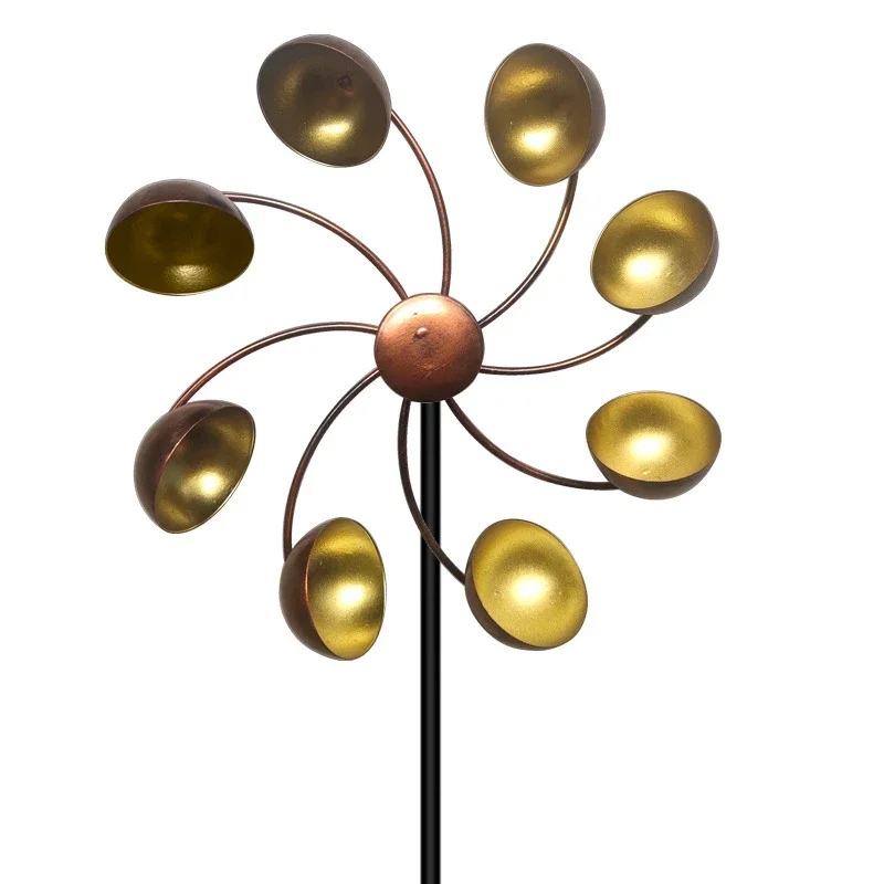 Rotating Windmills Wrought Iron Outdoor Windmill Sculpture Art Crafts ...