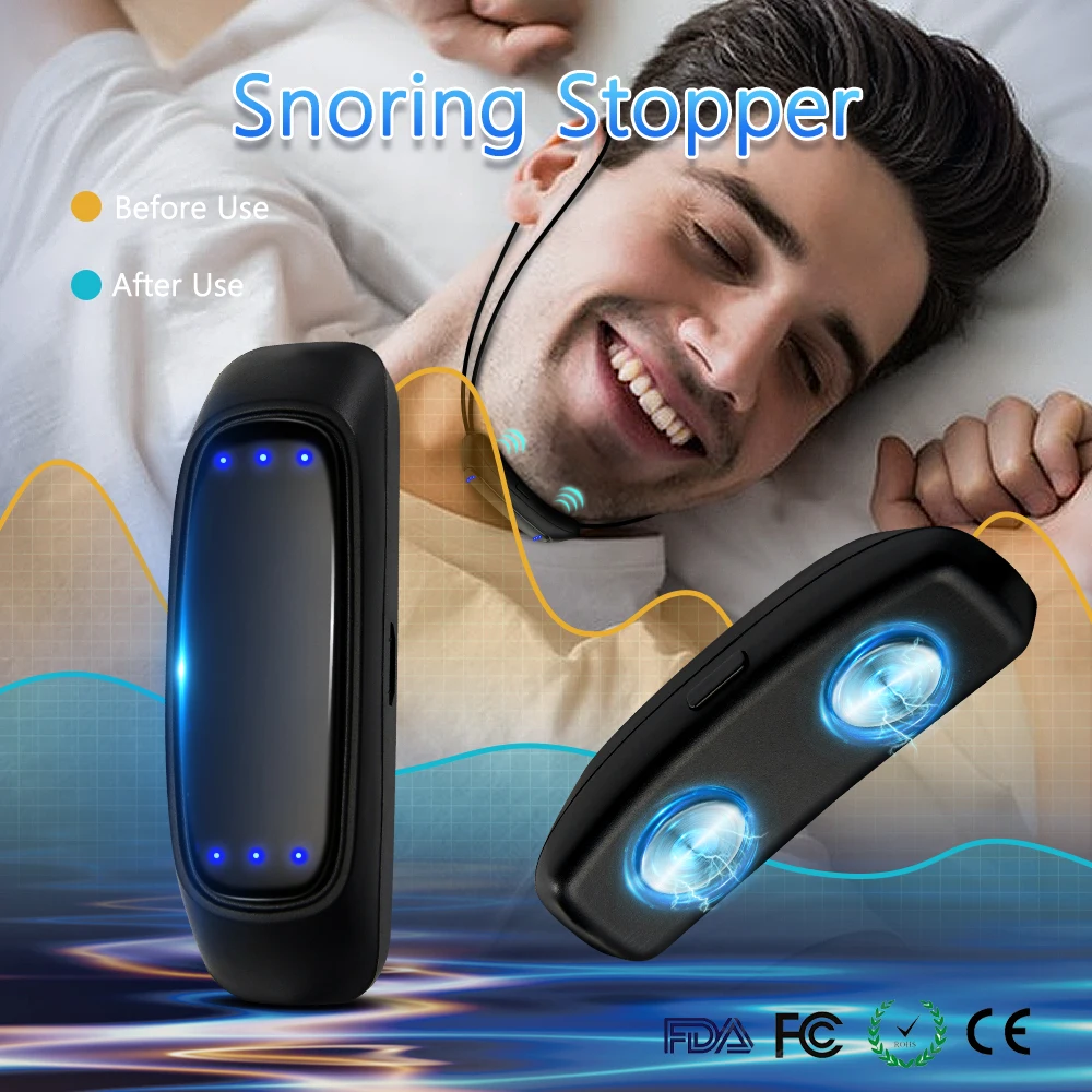 Smart Anti Snurken Apparaat Ems Pulse Snurken Stoppen Effectieve ...
