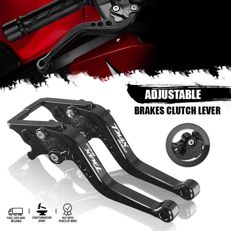 tmax560 Motorcycle Adjustable Short Brake Clutch Lever Handlebar For ...