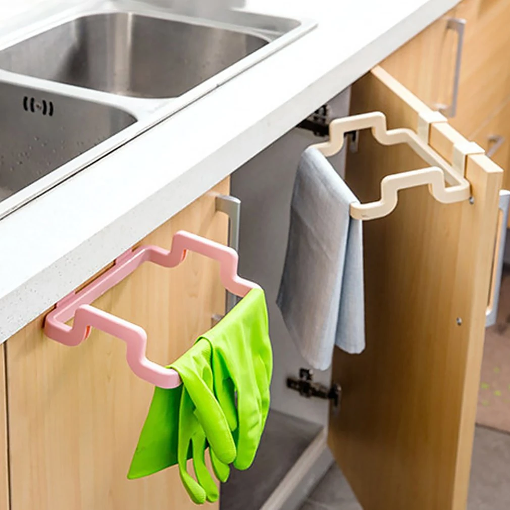 Garbage Bag Holder Rack Kitchen Gadgets Portable Hanging Trash Plastic ...