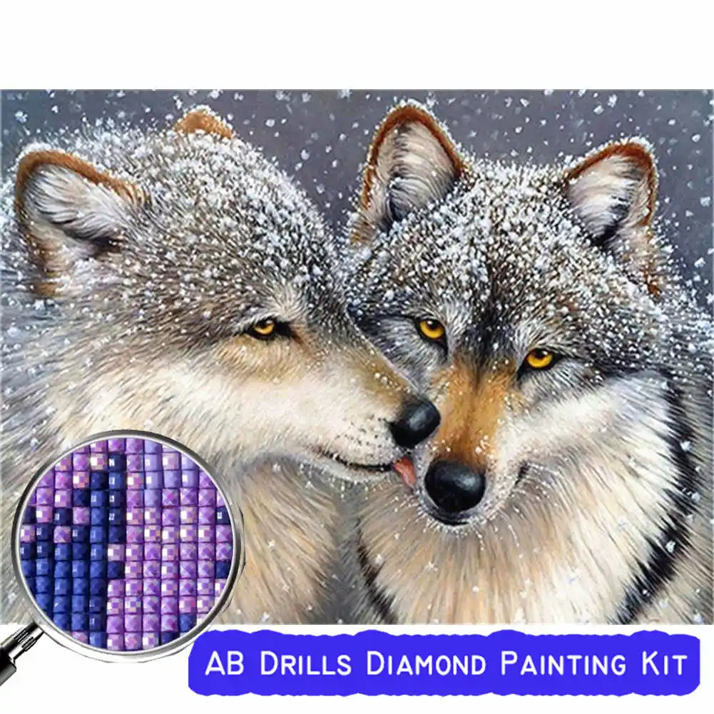 Wolf-Diamond-Painting-Set-for-Adult-Animal-Wild-Life-Gems-Painting-Art ...