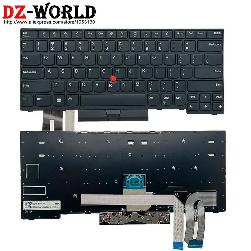 US English Keyboard For Lenovo Thinkpad E480 E485 E490 E495 T480S T14 ...