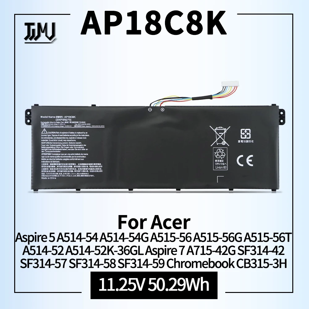AP18C8K Battery Replacement for Acer Aspire 5 A514-54 A514-54G A515-56 ...